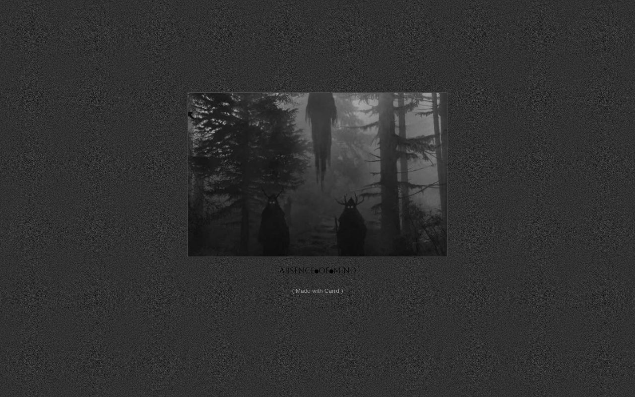 Absence of Mind